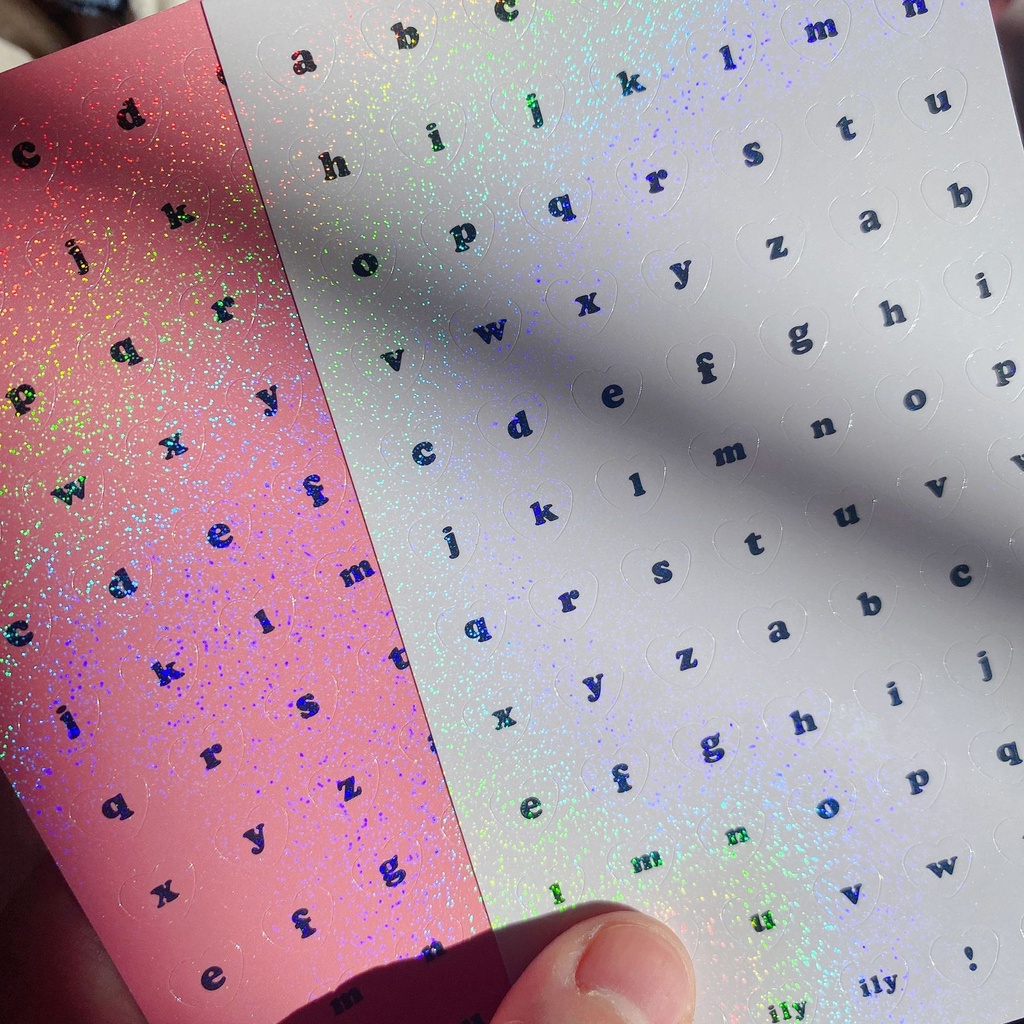 สติกเกอร์โพลารอยด์ ลายตัวอักษร Steve Heart Toploader สไตล์เกาหลี ...