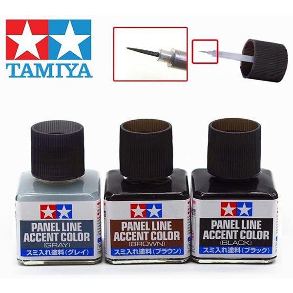 Tamiya 87131 Panel Line Accent Color - Black 4950344871315 ...