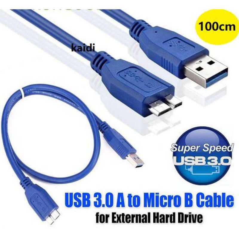 สายต่อ Super High Speed USB 3.0 A to Micro B Male to Male ความยาว 100 ...