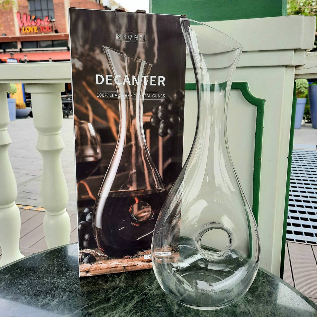 Decanter เหยือกพักไวน์ ทรง Snail ขนาด 1500 ml. มาพร้อมกล่อง บรรจุ 1 ใบ | Shopee Thailand