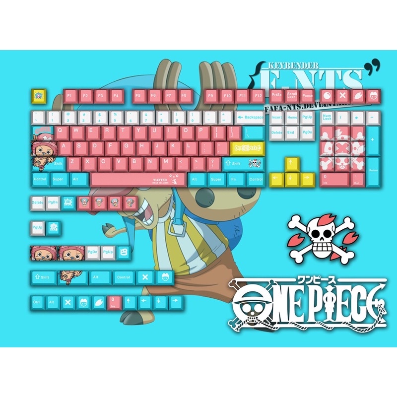 คีย์แคปวันพีช Tony Tony Chopper Keycap Profile Cherry One Piece อะนิเมะ ...
