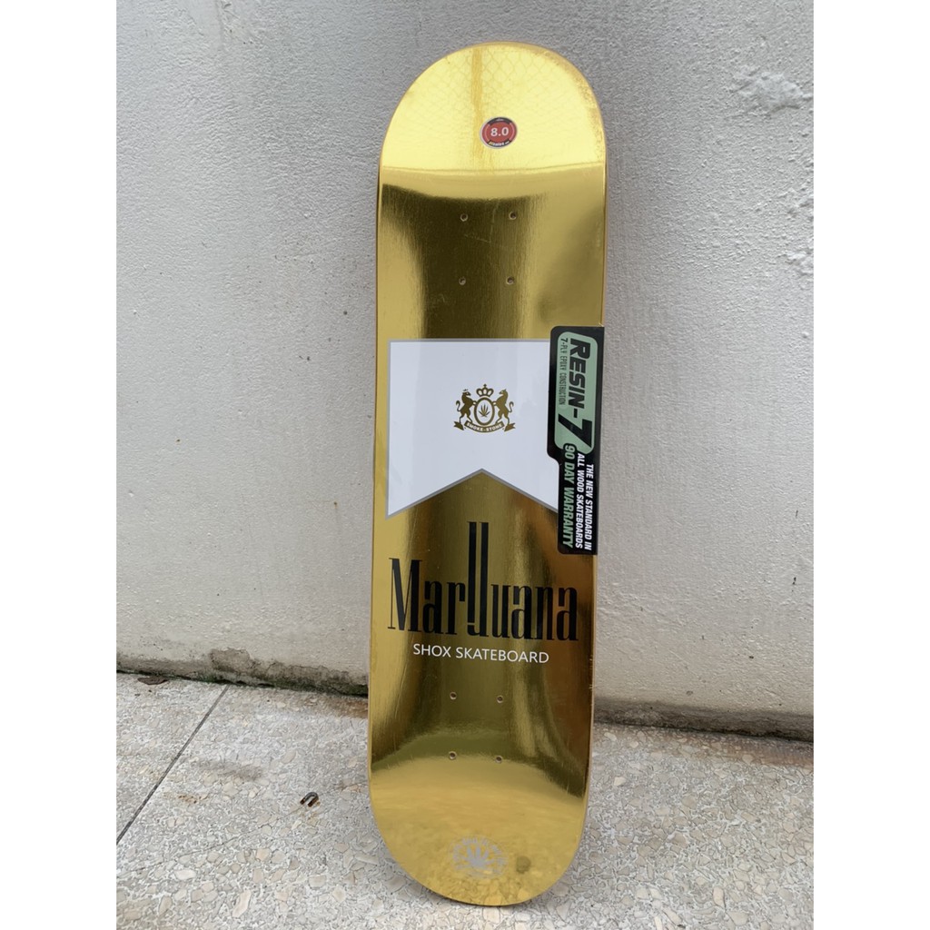 แผ่นสเก็ตบอร์ด Shox Marijuana Skateboard Deck รับประกันของแท้ สินค้า ...