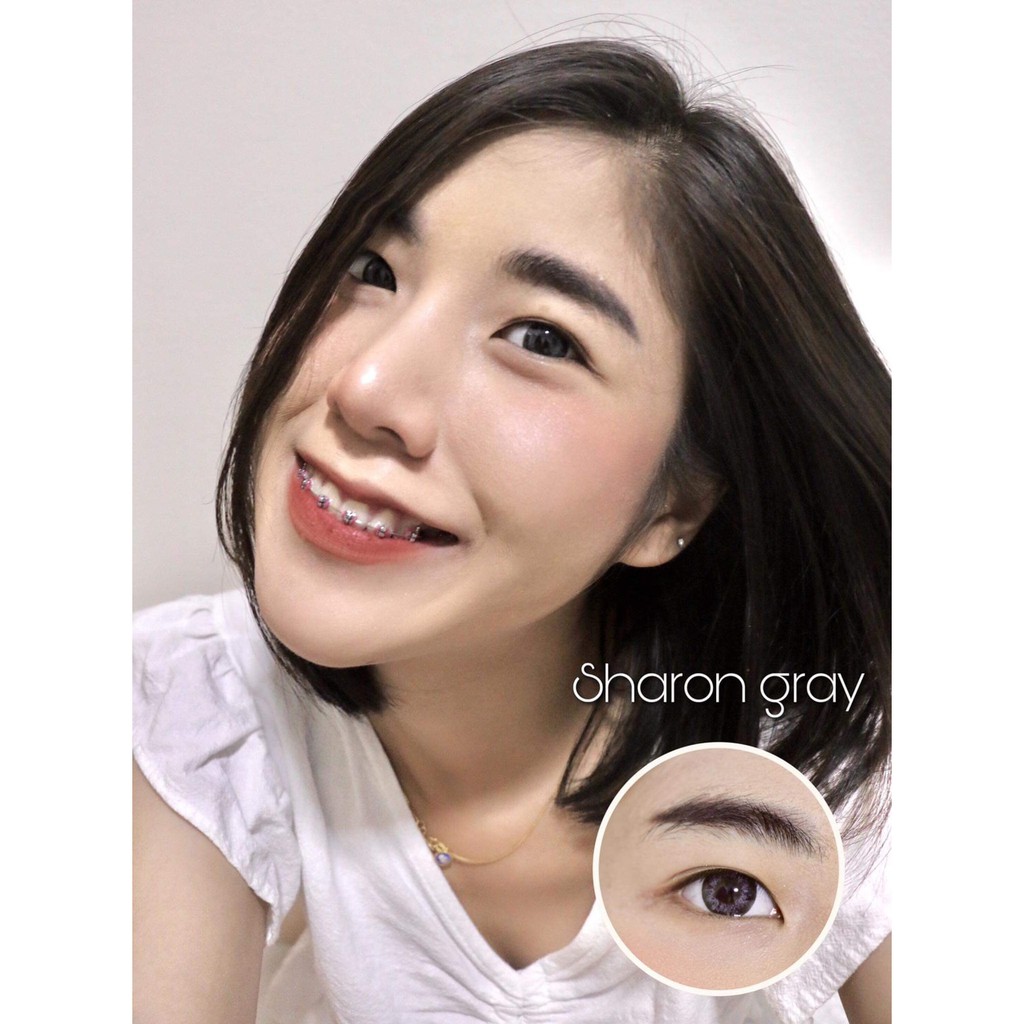 คอนแทคเลนส์ Kitty kawaii รุ่น Sharon Gray | Shopee Thailand