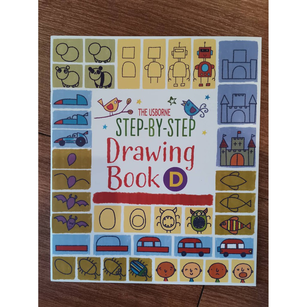 The USBORNE Step by Step Drawing book | Shopee Thailand