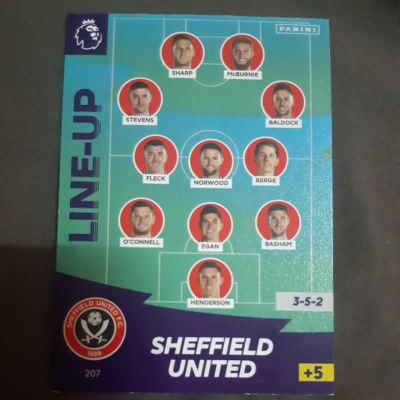 Panini Premier League 2020/21 Line-up Card | Shopee Thailand