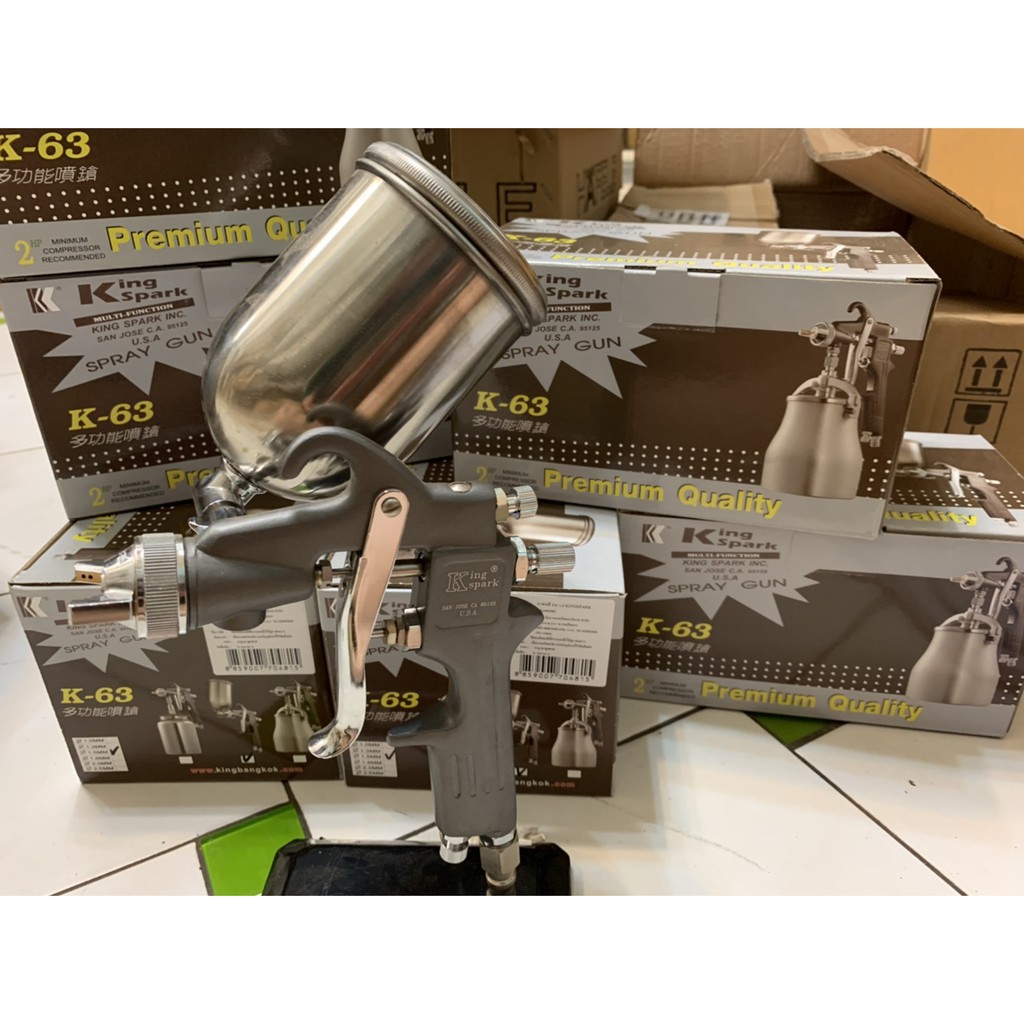กาพ่นสี กาบน KING SPARK คิงสปาร์ค ขนาดรูมีให้เลือก 1.5 มม. และ 2 มม. K-63G KINGSPARK | Shopee ...
