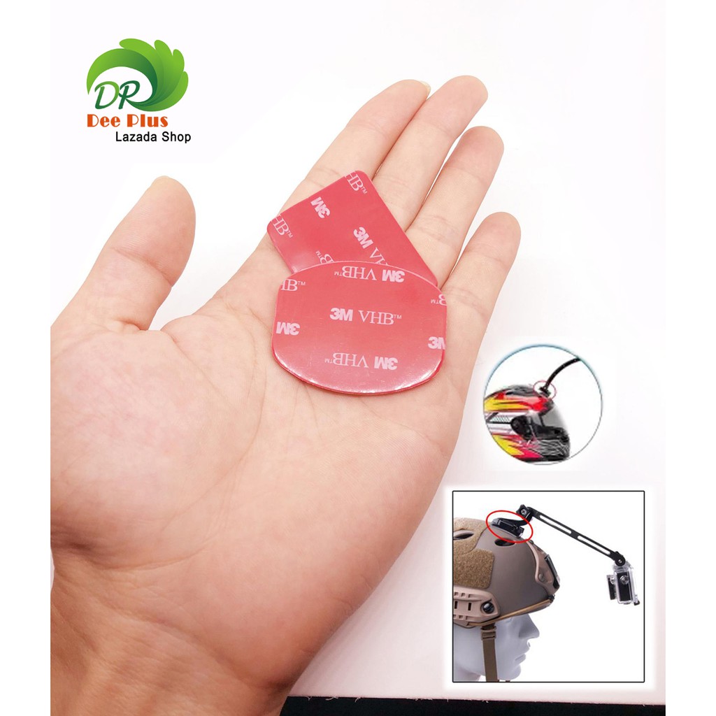 Square 3M + Round 3M Adhesive Sticky Pads Set for GoPro SJCAM YI ...