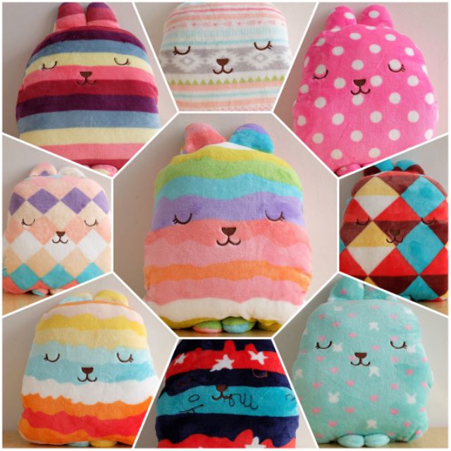 ตุ๊กตาคราฟ หมอนผ้าห่ม หมอนซุกมือ Craftholic doll pillow blanket | Shopee Thailand