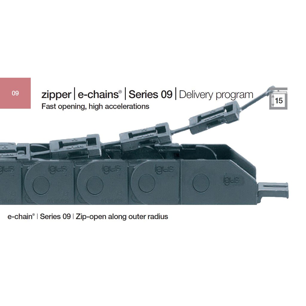 Series 09 - Chain, zip-open along the outer radius 09.40.028.0 | Shopee ...