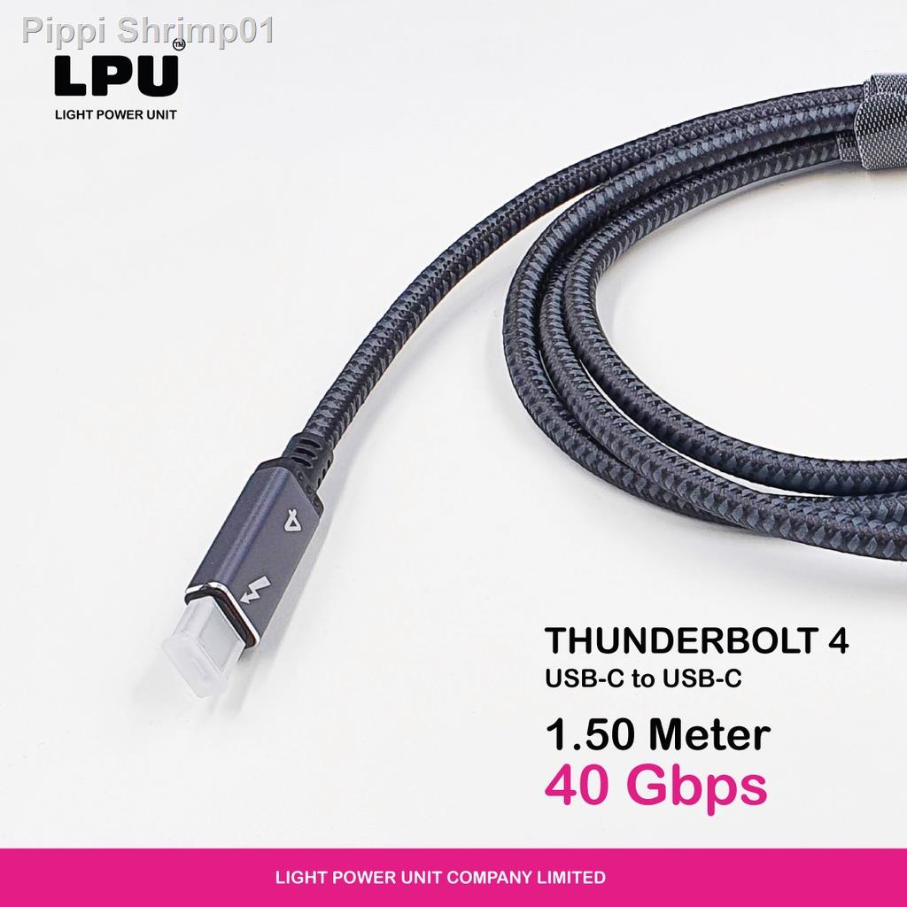 [ พร้อมส่ง ] LPU สาย THUNDERBOLT 4 ความเร็ว 40 Gbps 8K ใช้ Chips ...