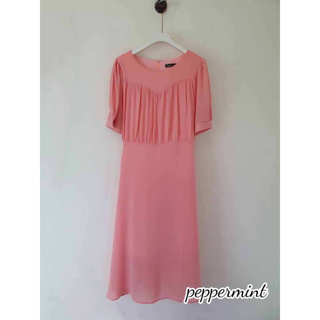 เดรสสาวอวบ สไตล์สาวเกาหลี มีไซส์ อก50 Peppermint Plus Size (596 B) | Shopee Thailand