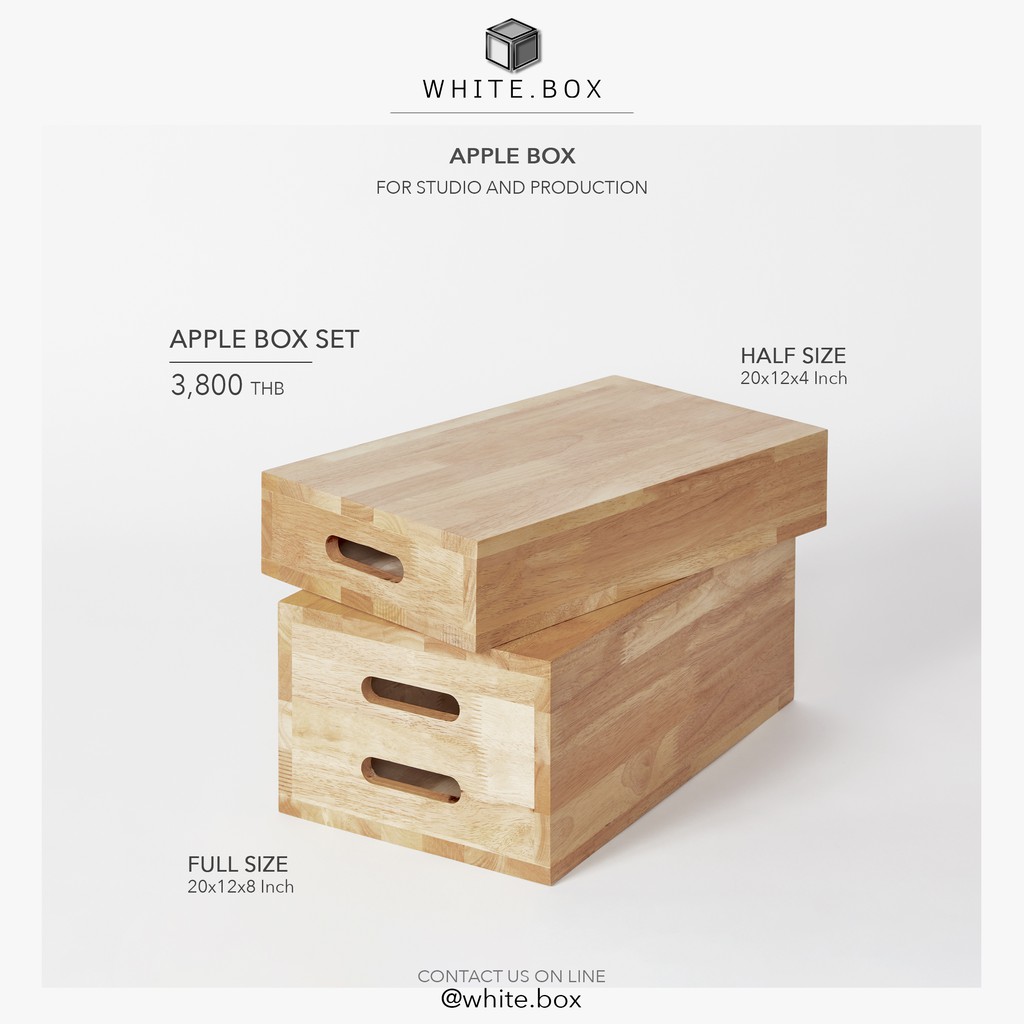 Sold Out // Apple Box Set ( Wood ) - พร็อพถ่ายภาพ แท่นวางสินค้า Display ...
