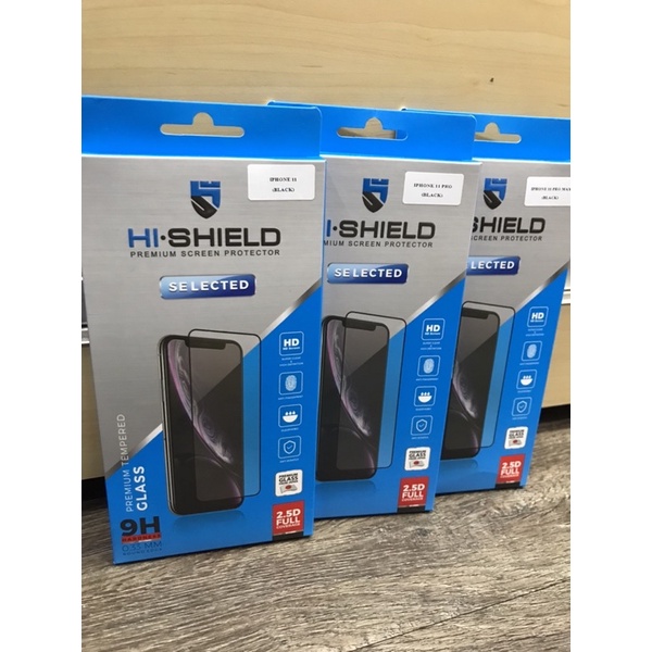 Hi-Shield Hishield Selected ฟิล์มกระจกเต็มจอFull Coverage 2.5Dสำหรับip 11,12,13 | Shopee Thailand