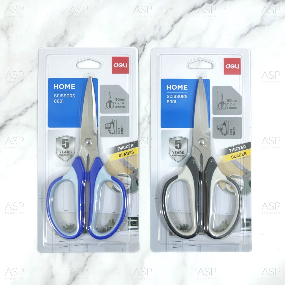 กรรไกร ขนาด 7 1/2 นิ้ว เดลี่ Deli 6001 คละสี 1 ชิ้น | Shopee Thailand