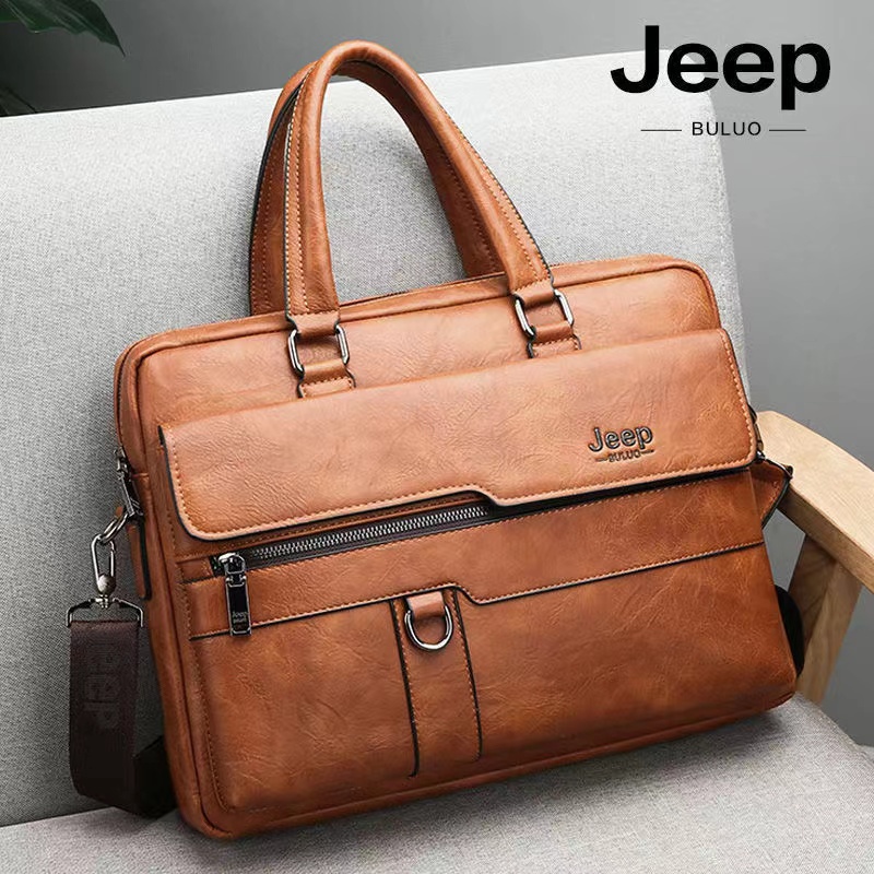 Jeep Men 's Business Men 's Computer Briefcase/Shoulder Bag | Shopee ...