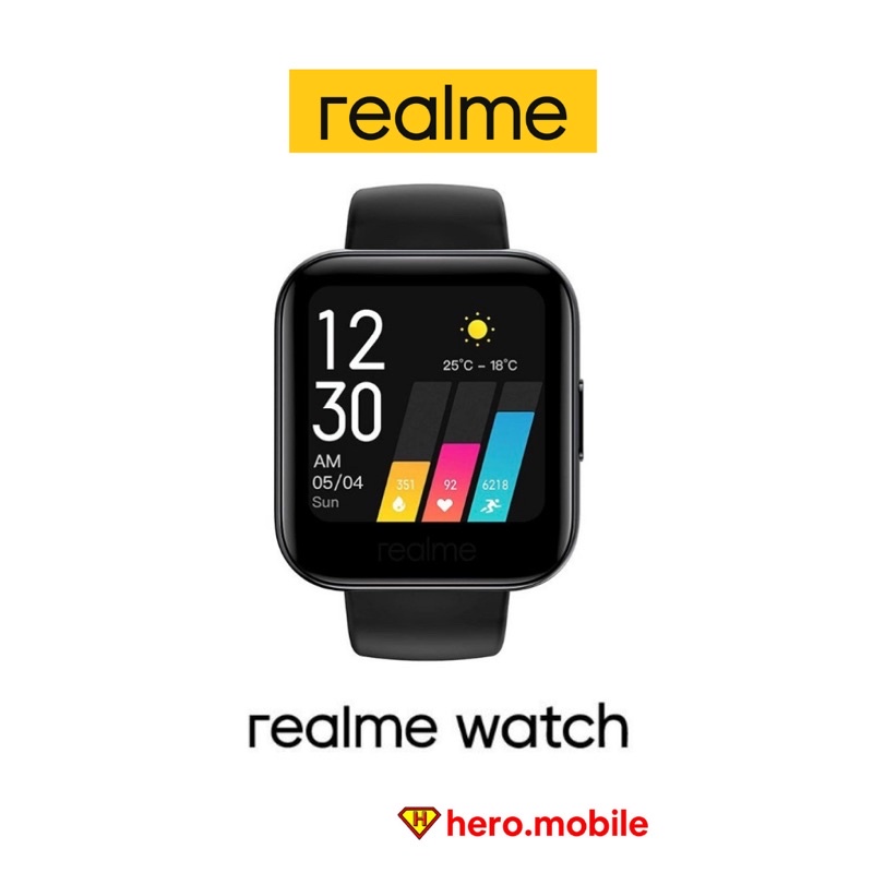 [ผ่อน0%] สมาร์ทวอทช์ Realme Watch RMA161 สามารถวัดค่าออกซิเจนในเลือดได้ ...