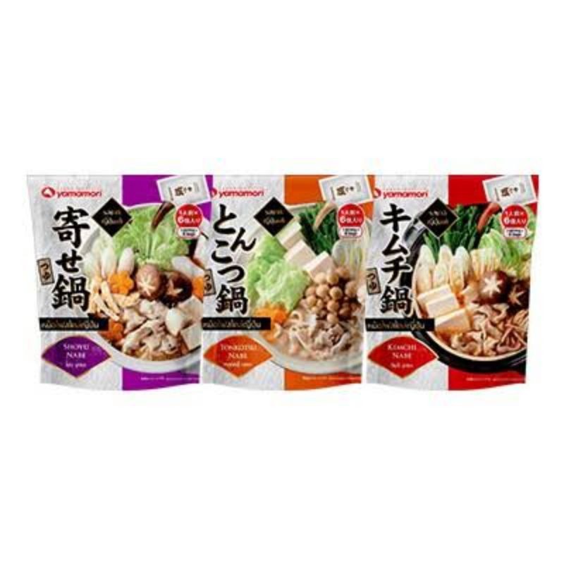 Nabe soup yamamori ซุปนาเบะ โชยุ ทงคัตสึ กิมจิ (27มล.x6ซอง) | Shopee ...