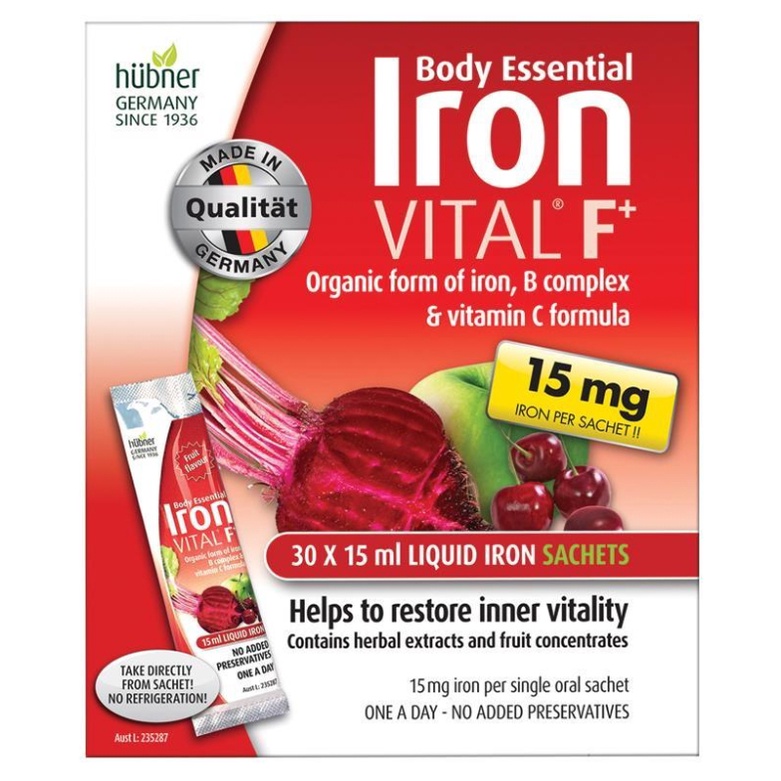 Body Essential Iron Vital F+ Liquid Sachets | Shopee Thailand
