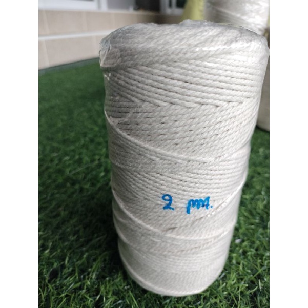 เชือกคอตตอน 1,2,3,4,มม.500กรัมรวมแกนcotton1,2,3,4,mm | Shopee Thailand