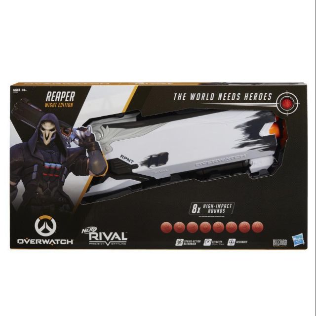 Nerf Rival Overwatch Reaper (Wight Edition) Blaster Gun ปืนเนิร์ฟ ...