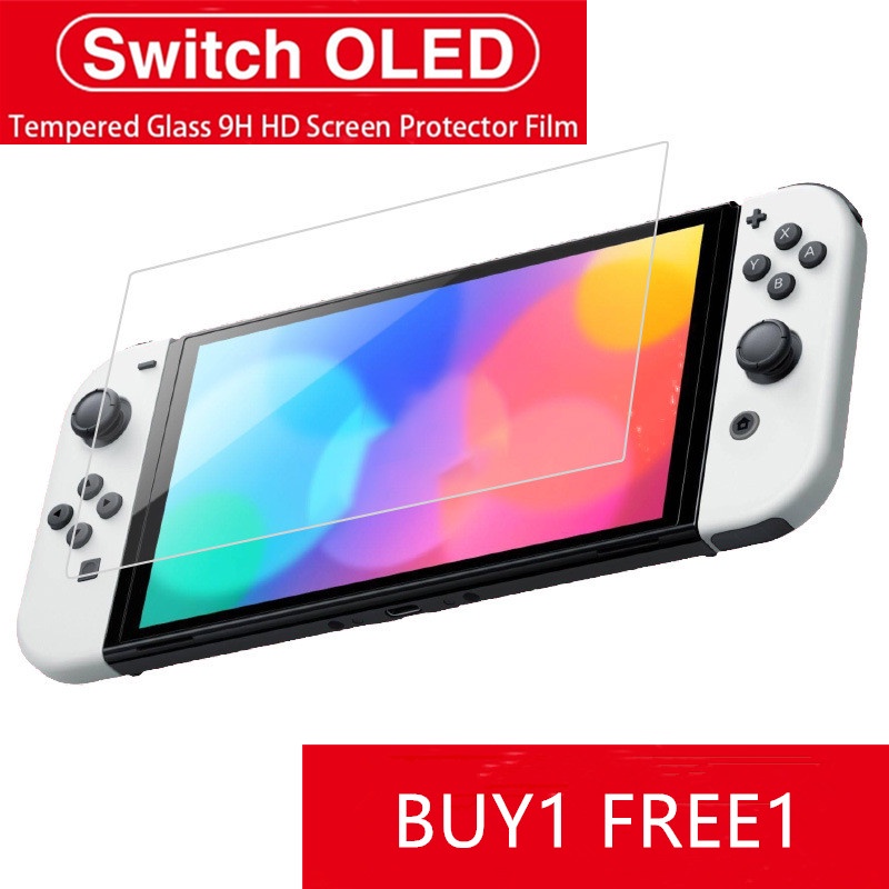 ฟิล์มกระจกนิรภัยกันรอยหน้าจอ 9H HD อุปกรณ์เสริม สําหรับ Nintendo Switch OLED Switch NS OLED ...