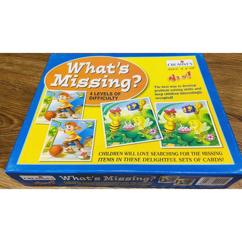 เกมฝึกการสังเกต game for pre-school kids เกมฝึกสมอง ฝึกการสังเกตภาพต่าง What’s Missing? | Shopee ...