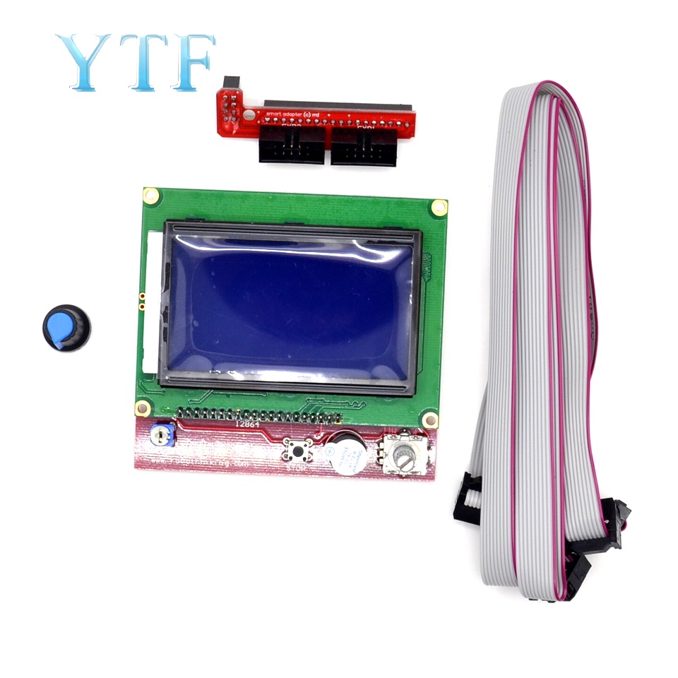 Smart Parts RAMPS 1.4 Controller Control Panel LCD 12864 Display Monitor Motherboard Blue Screen ...