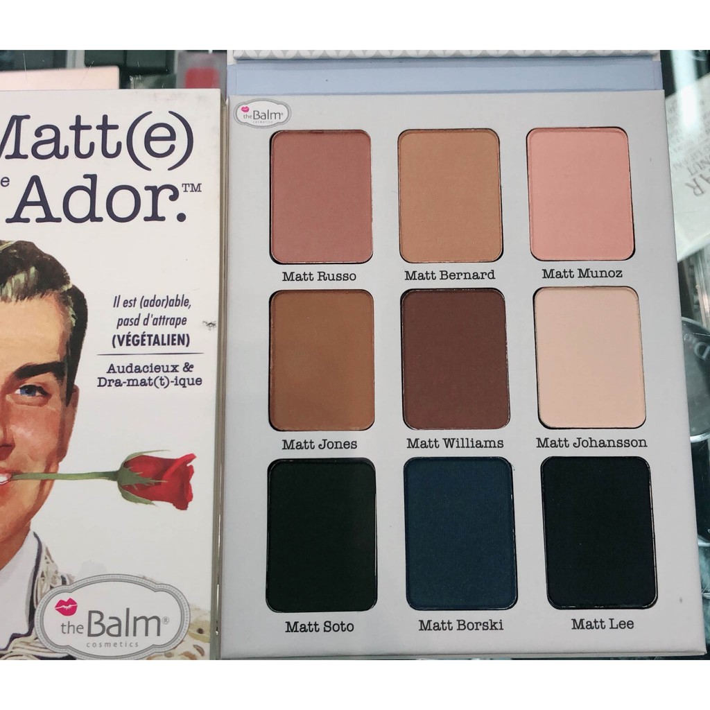 The Balm Meet Matt(e) Ador Matte Eyeshadow Palette | Shopee Thailand