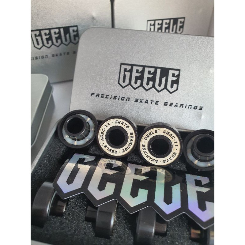 ลูกปืน GEELE BUILT IN ABEC11 กล่องเงินพร้อมSPACER | Shopee Thailand