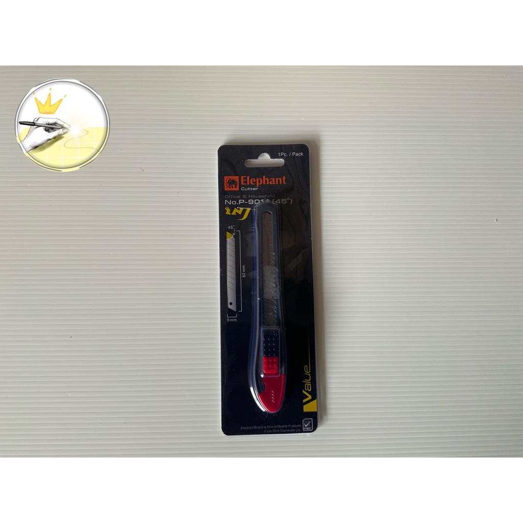 Elephant คัตเตอร์ มีดคัตเตอร์ รุ่น P-901A 9 มม. | Shopee Thailand