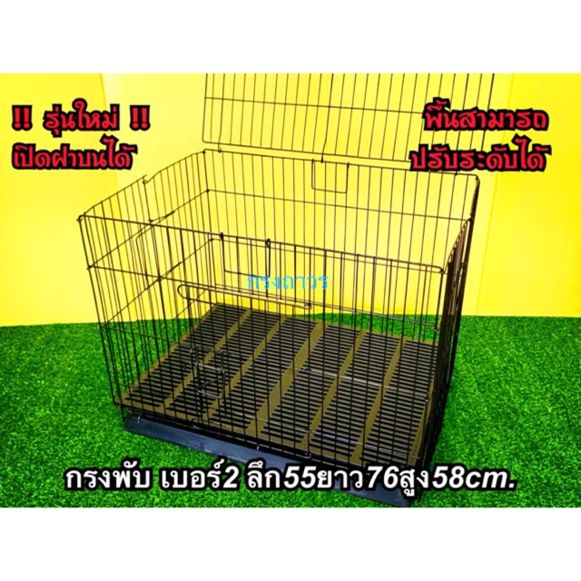 กรง c7p รุ่นใหม่ล่าสุด พร้อมส่ง! พื้นปรับระดับได้ เปิดฝาบนได้ กรงสัตว์ ...