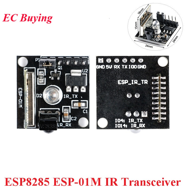Esp8285 ESP-01M IR Transceiver Wifi โมดูลไร้สาย รีโมทคอนโทรล สวิตช์ การพัฒนา บอร์ดการเรียนรู้ ...
