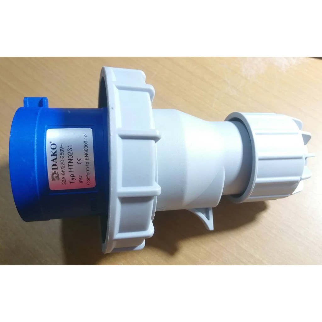 Dako Power Plug (เพาเวอร์ปลั๊ก) รุ่น HTN0231 32A 220V-250V 3Pin IP67 ...