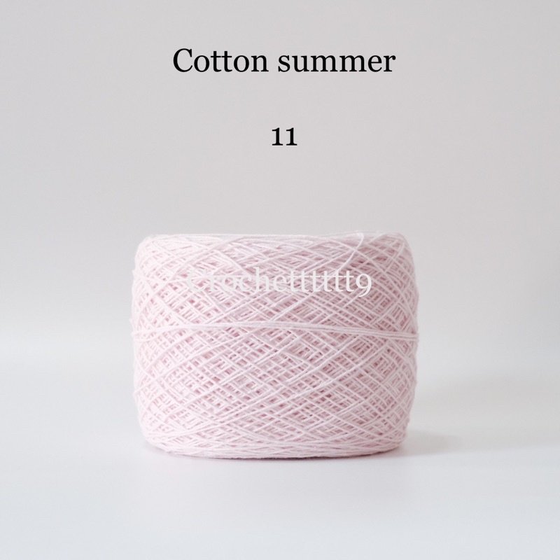คอตตอนซัมเมอร์ (ด้ายฝ้าย) เบอร์ 20 เกรด A หนัก 120 กรัม ( สีชมพู-ส้ม ...