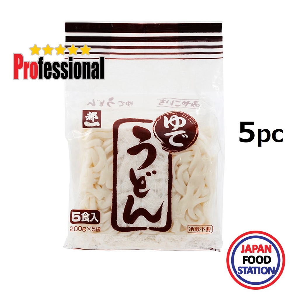 MIYAKOICHI YUDE UDON 5PC (4697) เส้นอุด้งญี่ปุ่นต้มสุก 200GX5PC ...
