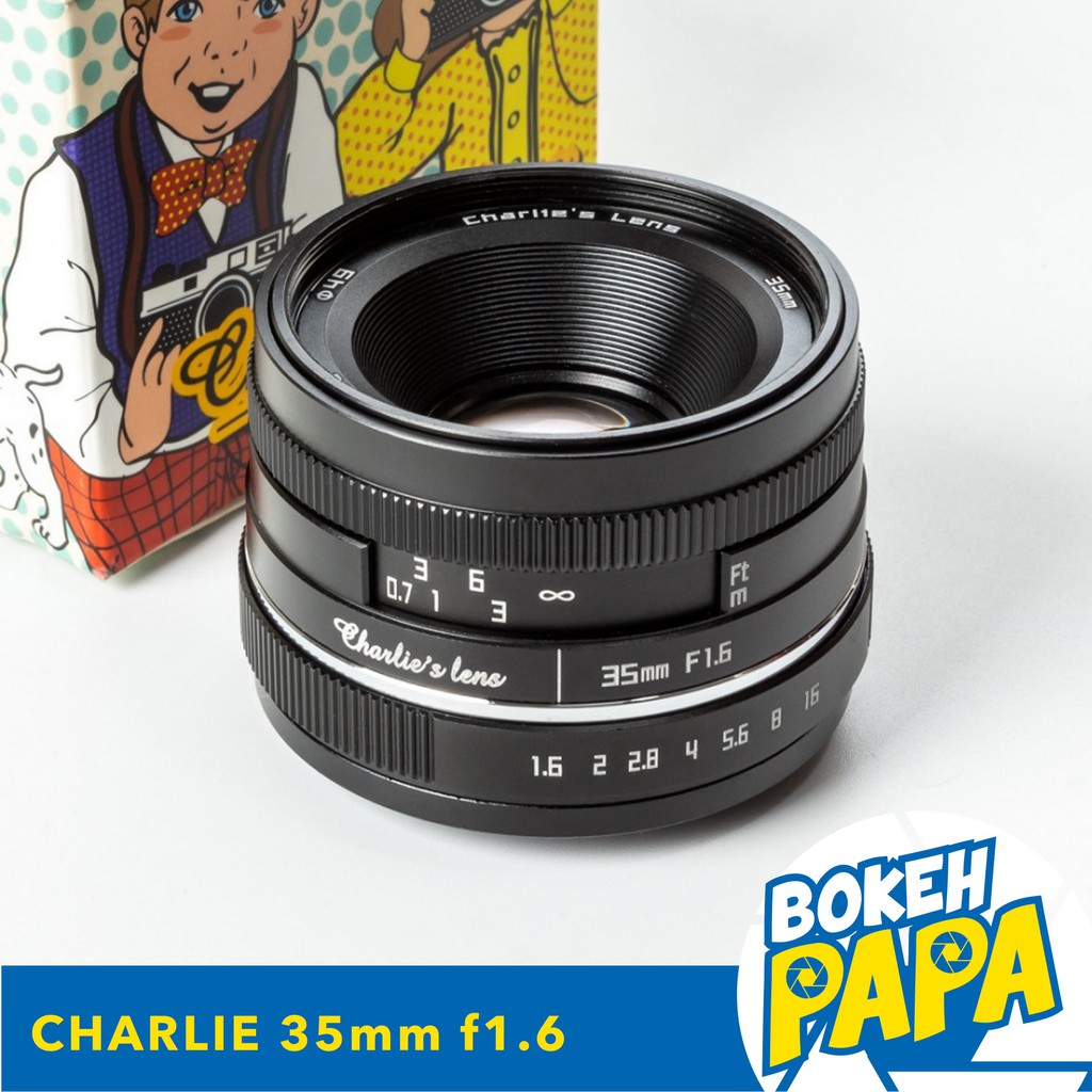 เลนส์มือหมุน Charlie 35 mm F1.6 เลนส์ หลังละลาย ( สำหรับกล้อง FUJI ...