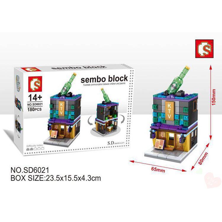 ตัวต่อ ชุด : Mini Street Building : จำนวนตัวต่อ 180 ชิ้น_SEMBO BLOCK ...