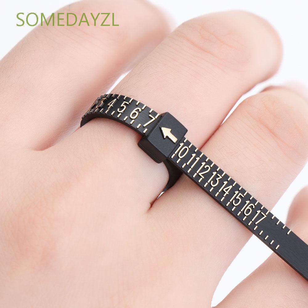 SOMEDAYZL Professional Ring Sizer Standard For Wedding Band Measure ...