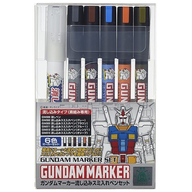Gundam Marker Extra Thin Type for Panel Lines Set - กันดั้ม กันพลา ...