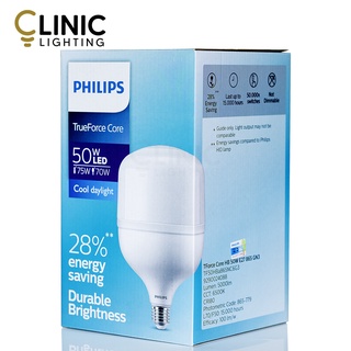 หลอดไฟ PHILIPS LED 50W True Force Core E27, E40 Cool Daylight | Shopee ...