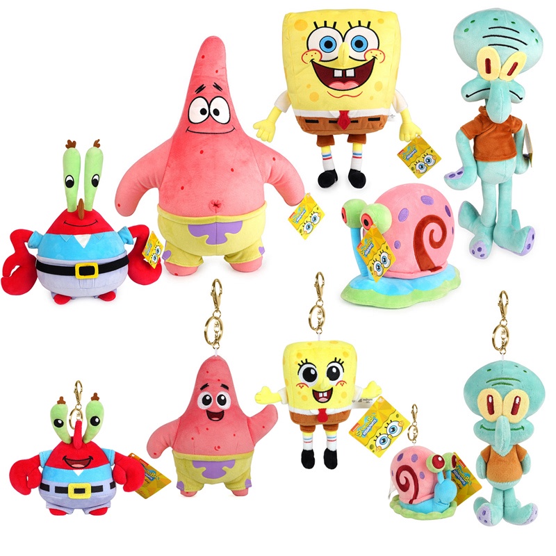 ตุ๊กตาการ์ตูน Spongebob Patrick Star Squidward Tentacles Armor Abs ...