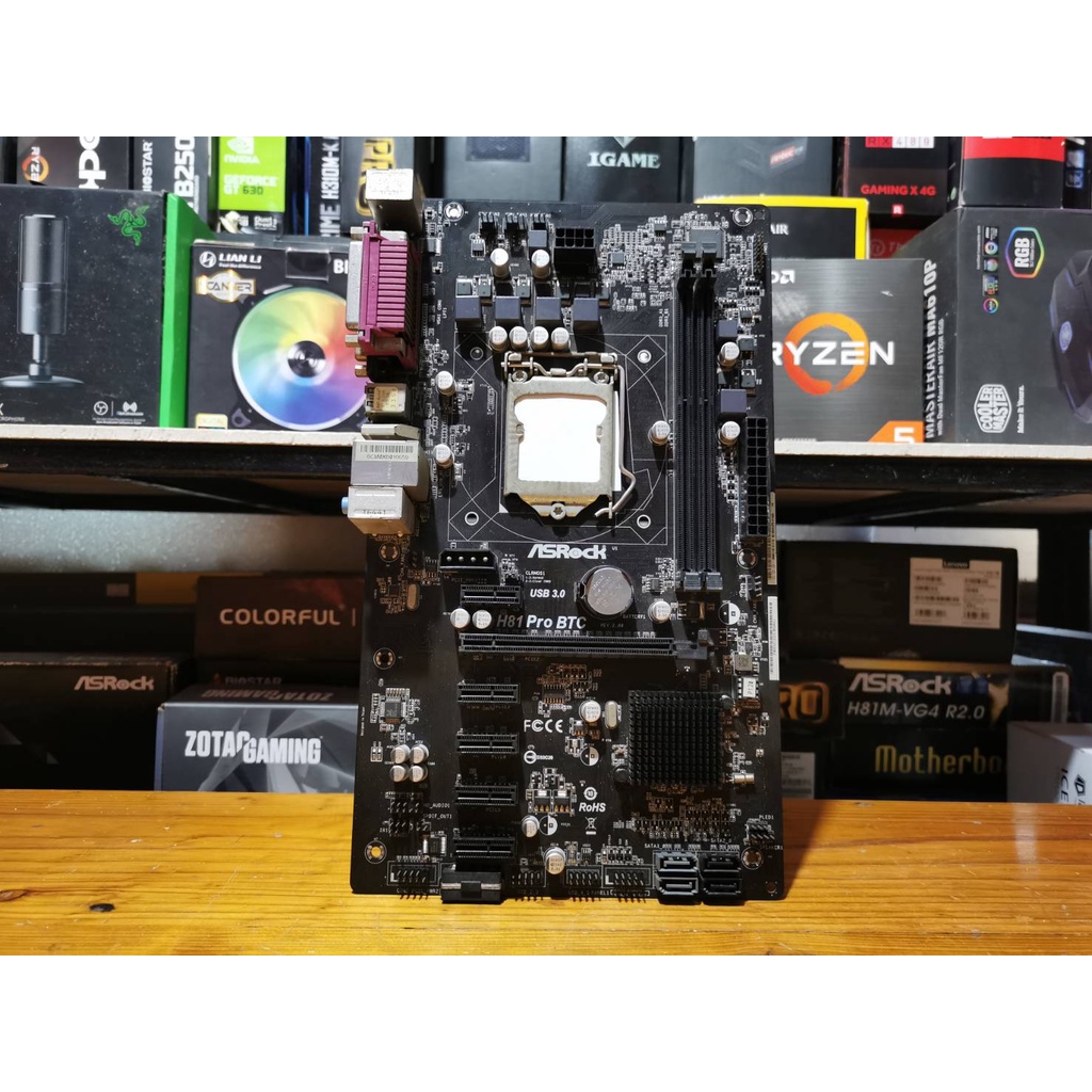 เมนบอร์ด(mainboard) Asrock H81-pro BTC (socket1150) | Shopee Thailand