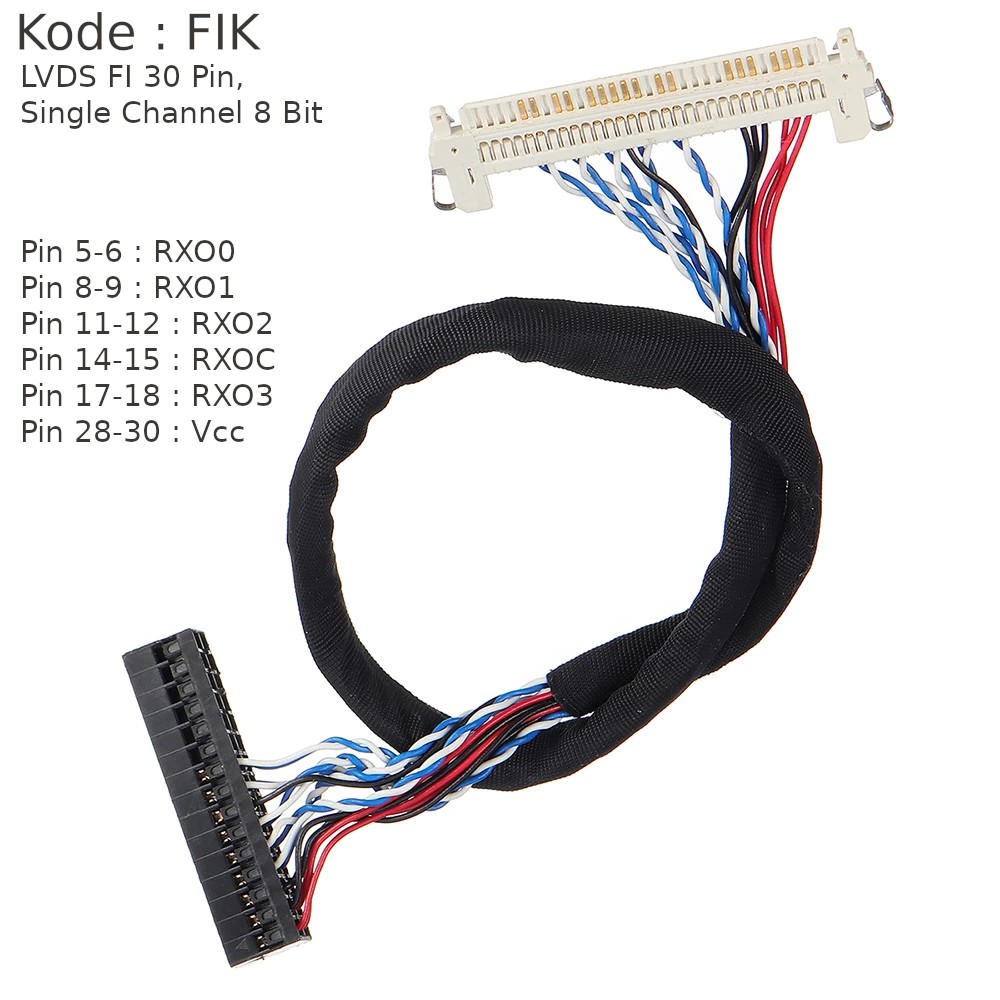 Lvds FI FIX FI-X 30 Pin Single Channel 8 บิต FIK Cable | Shopee Thailand