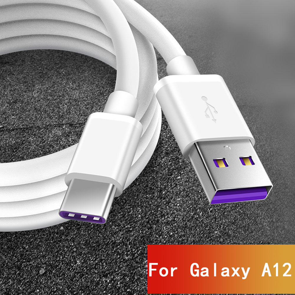 For Samsung Galaxy A12 Cable สายชาร์จ Data Line Super Fast Charge ...