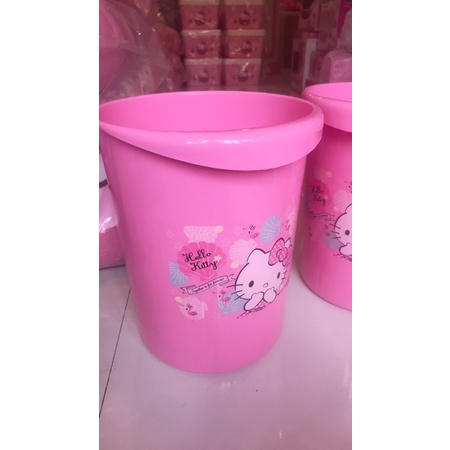 ถังผงกลมคิตตี้ ใส่ขยะ Hello Kitty trash bin | Shopee Thailand