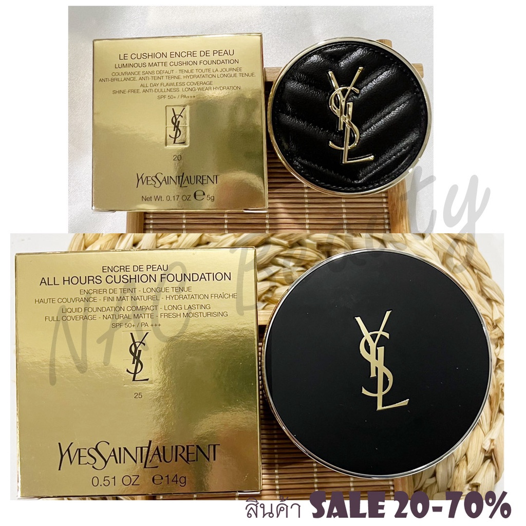 ป้ายไทย_รองพื้นคุชชั่น_YSL LE CUSHION ENCRE DE PEAU 14g/ YSL MARBLE ESSENCE CREAMPACT REFILL14g ...