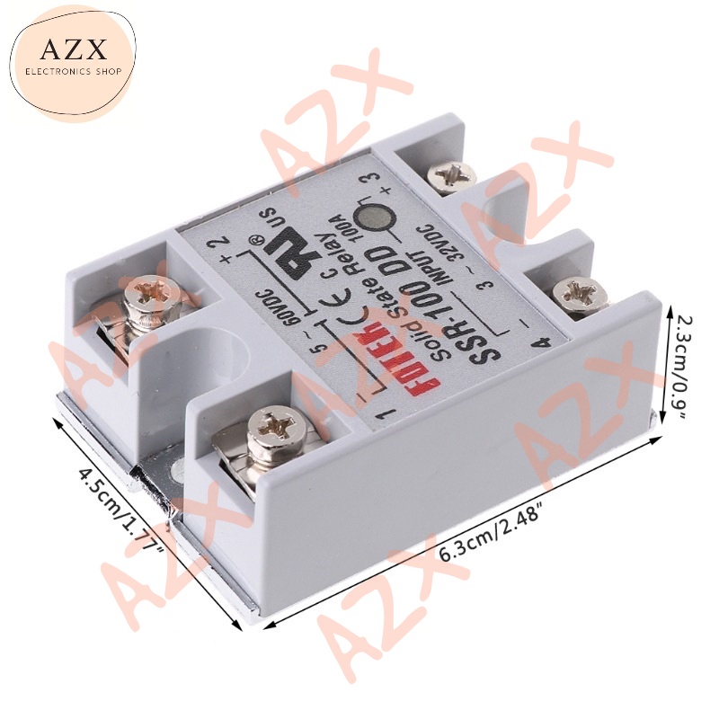 พร้อมส่ง! SUN โซลิดสเตตรีเลย์ SSR-100 DD 100 A 3-32V Dc / 5-60 V Dc ...