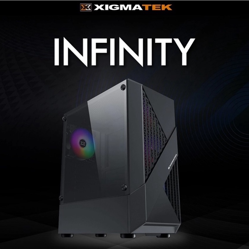 เคสเกมมิ่ง Xigmatek Computer Case ATX รุ่น INFINITY Black มาพร้อมพัดลม ...