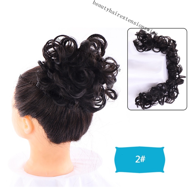 ขนมปังโดนัทสังเคราะห ์ | Messy Hair Bun, Crinkle Hair Bun, ยางคาดผม ...