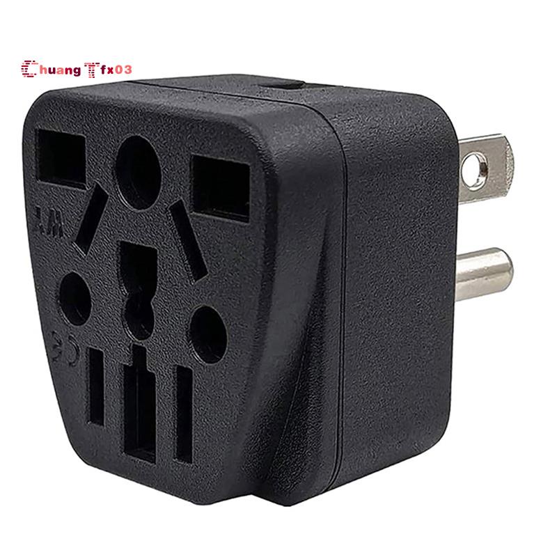 US Travel Plug Adapter EU/UK/AU/In/CN/JP/Asia/Italy/Brazil to USA (Type ...